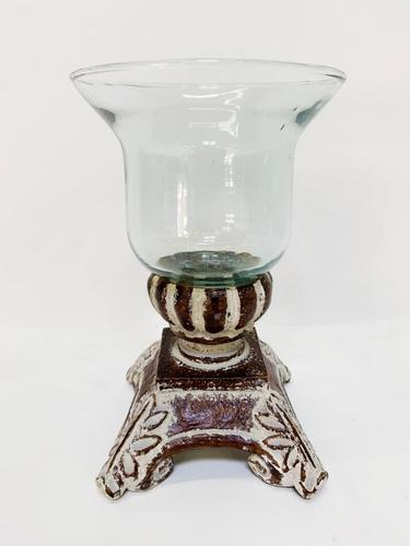 Filipino pottery Clay and Glass Vase – Versailles Art Gallery